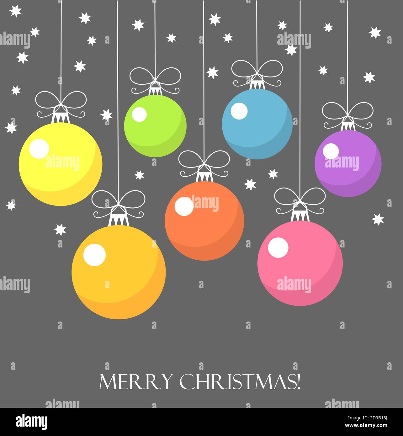 Christmas baubles background. Vector illustration Stock Vector Image ...