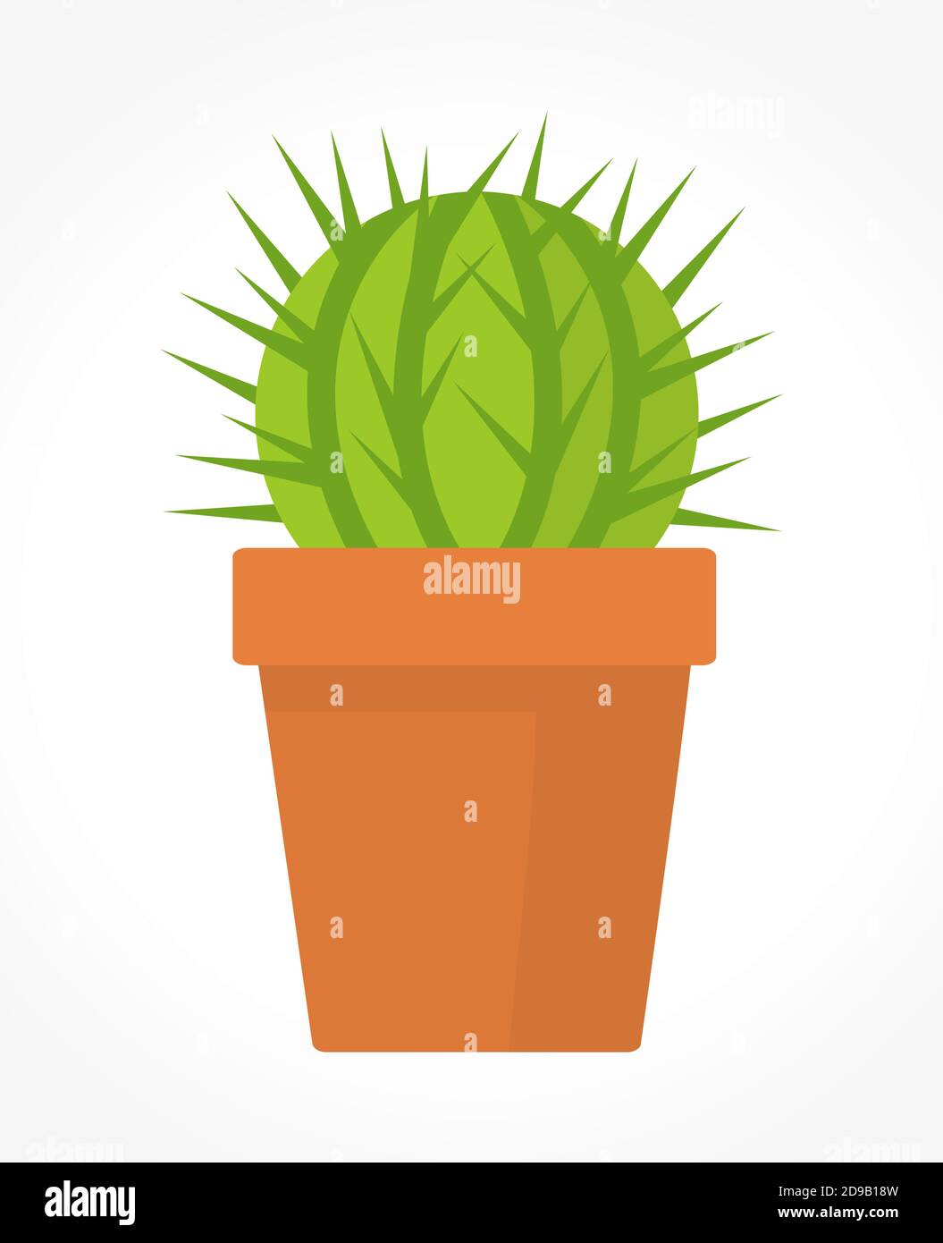 Cactus in pot. Vector illustration Stock Vector Image & Art - Alamy