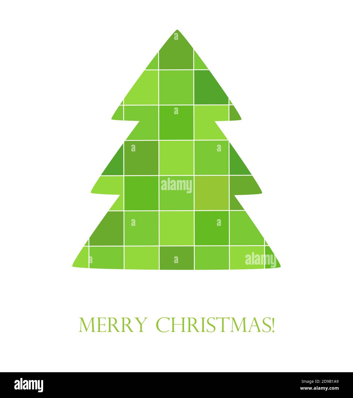 Green Christmas tree. Vector illustration Stock Vector Image & Art - Alamy