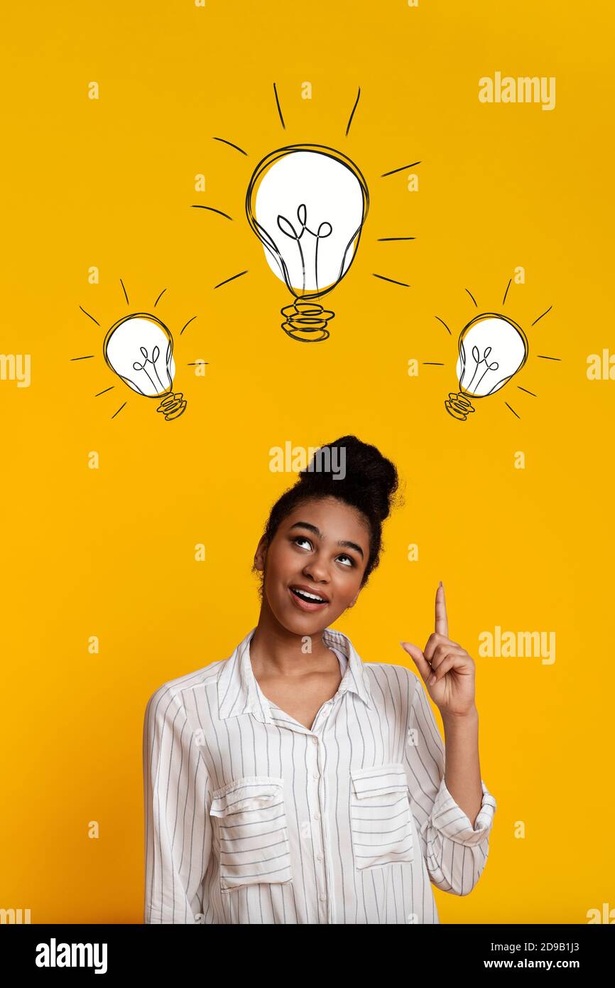 Idea Light Bulb Over Head