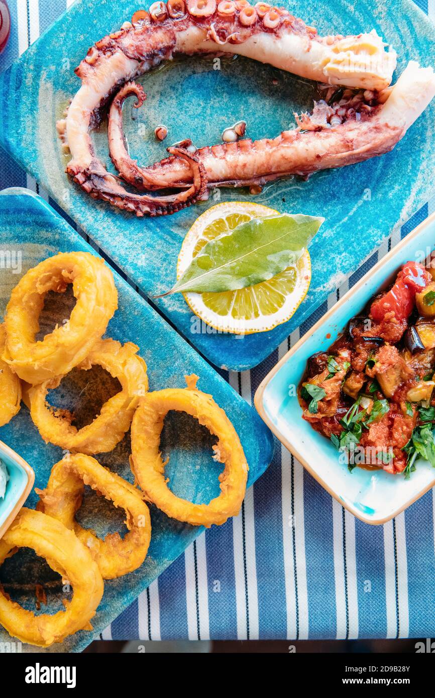 Shrimp appetizers vegetables herbs hi-res stock photography and images ...