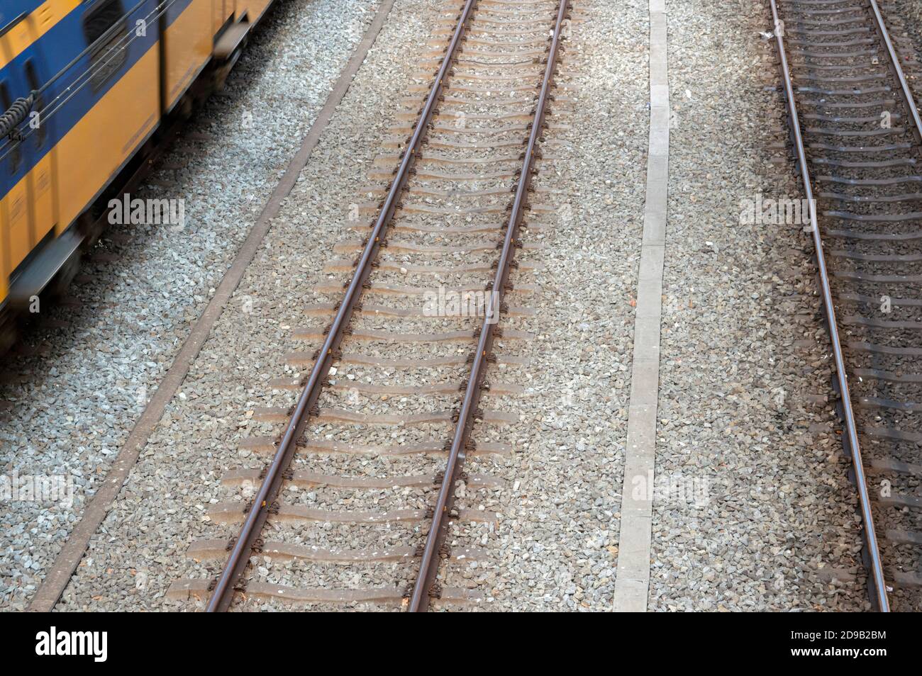 Side View Train At The Train Station Zaandam The Netherlands 23-10-2019 ...