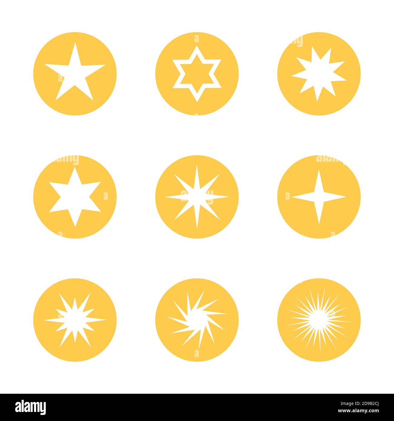 Stars icons collections. Vector illustration Stock Vector Image & Art ...