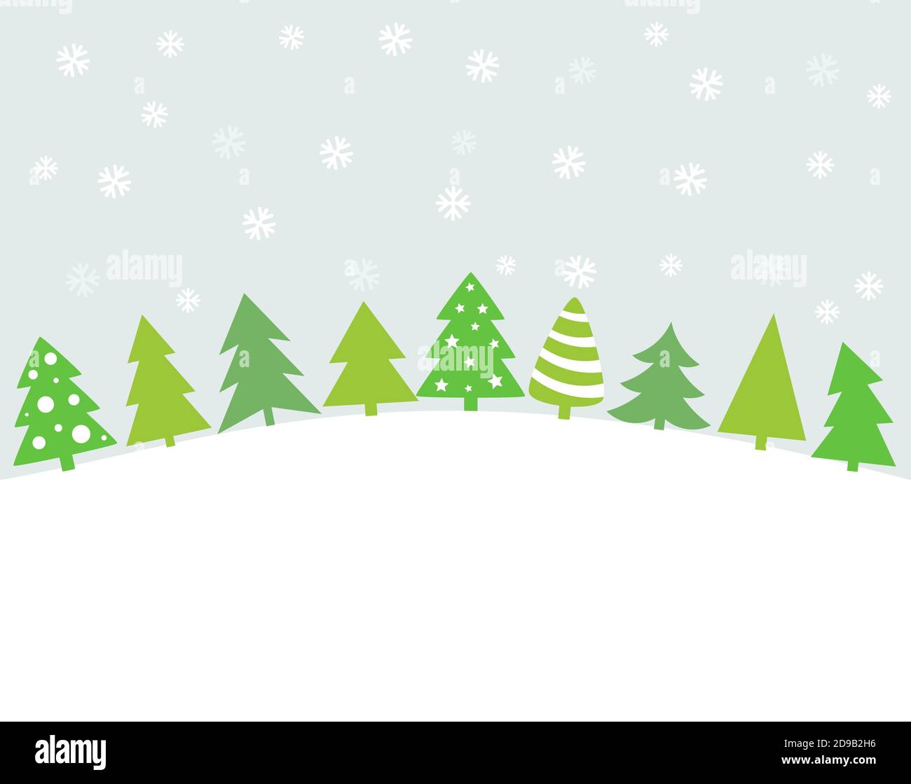 Christmas trees background card. Vector illustration Stock Vector Image ...