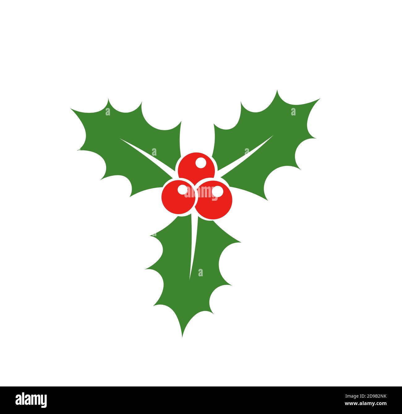 Christmas Holly berry leaves. Vector illustration Stock Vector Image ...