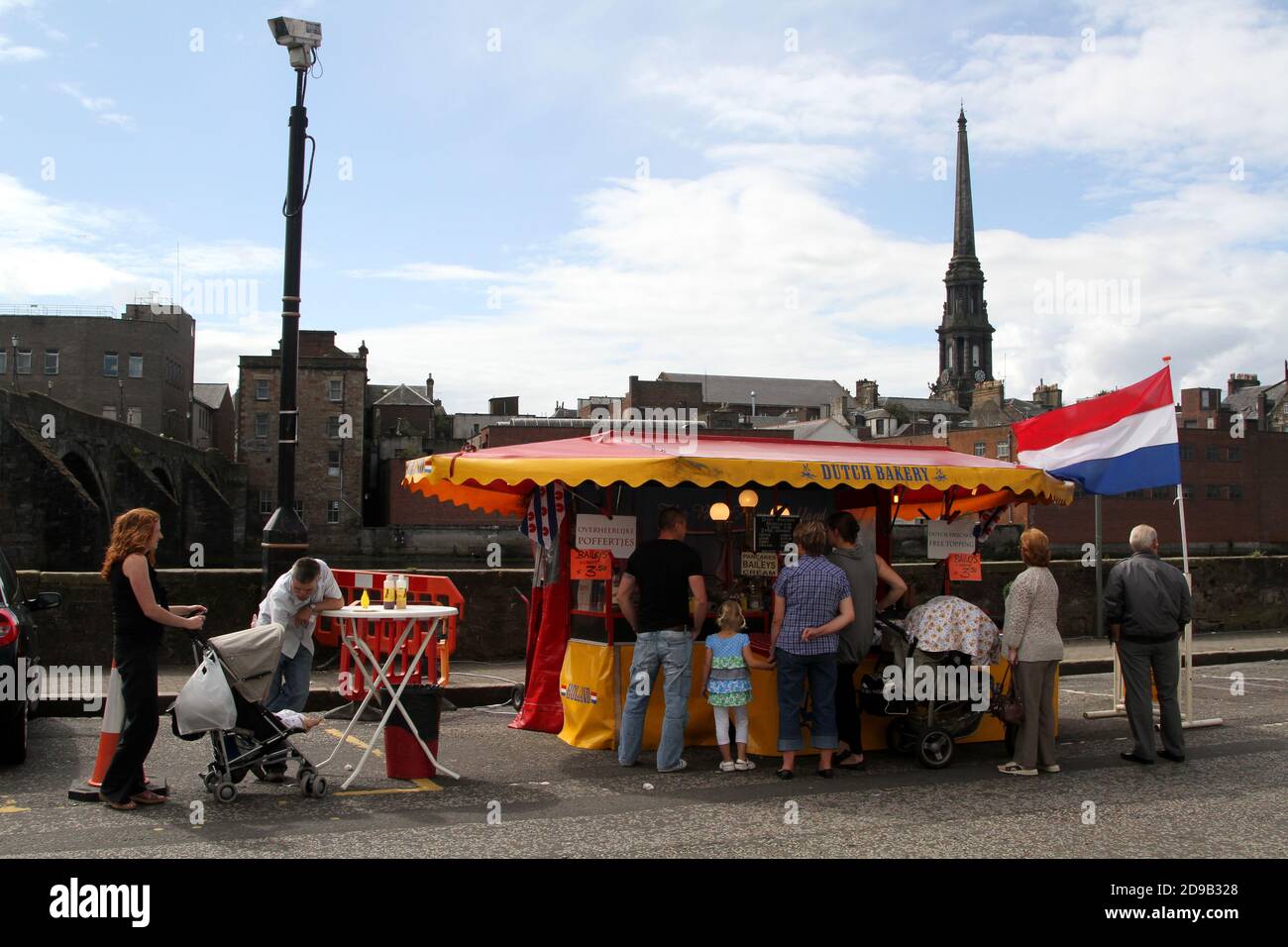 Continental Market River Street Ayr, Ayrshire, Scotland. UK Stock Photo ...