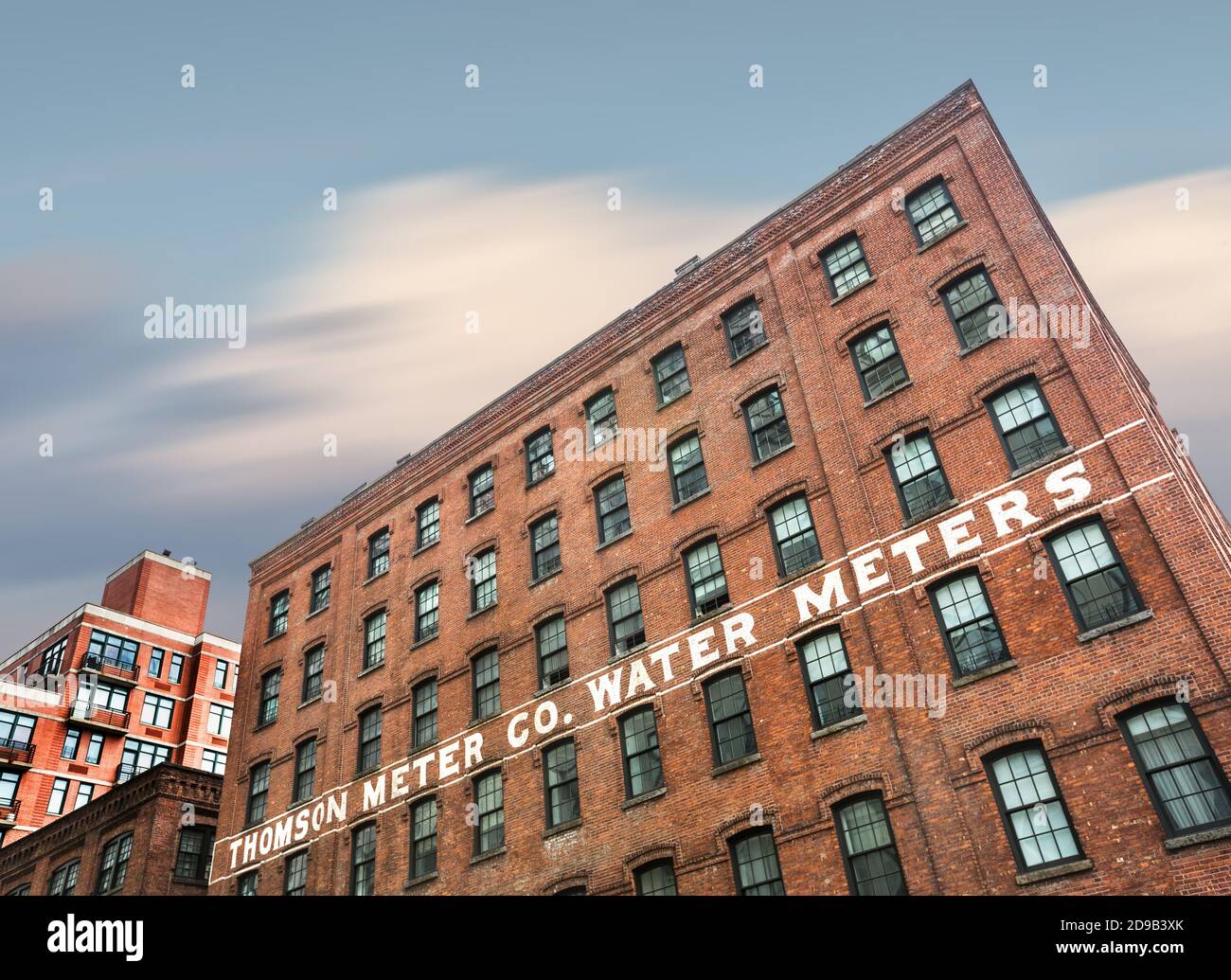 NEW YORK, USA - Apr 29, 2016: Thompson Water Meter Building. DUMBO ...