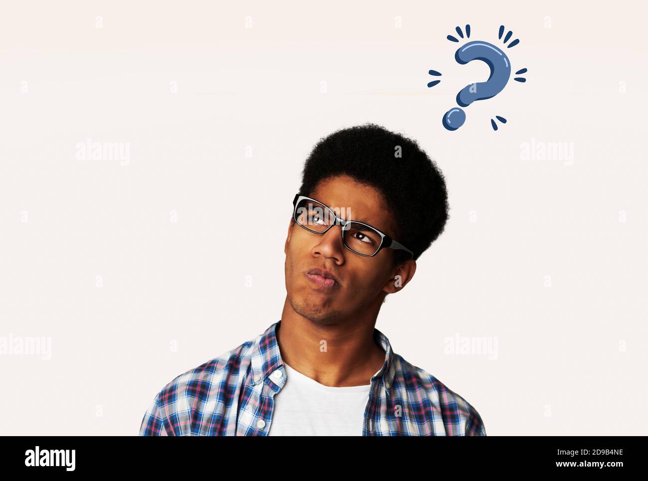 Man question mark over head hi-res stock photography and images - Alamy