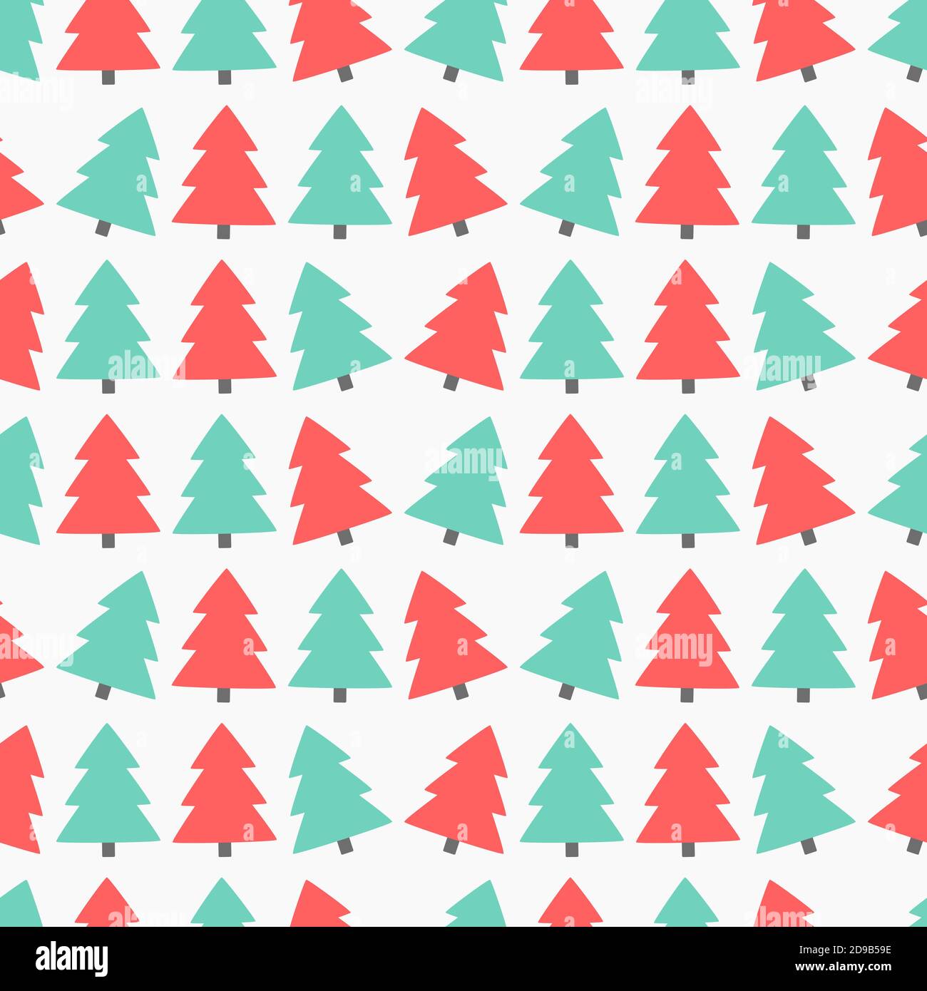 Christmas trees seamless pattern. Vector illustration Stock Vector ...