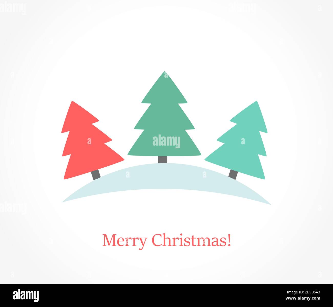 Three Christmas trees. Vector illustration Stock Vector Image & Art - Alamy