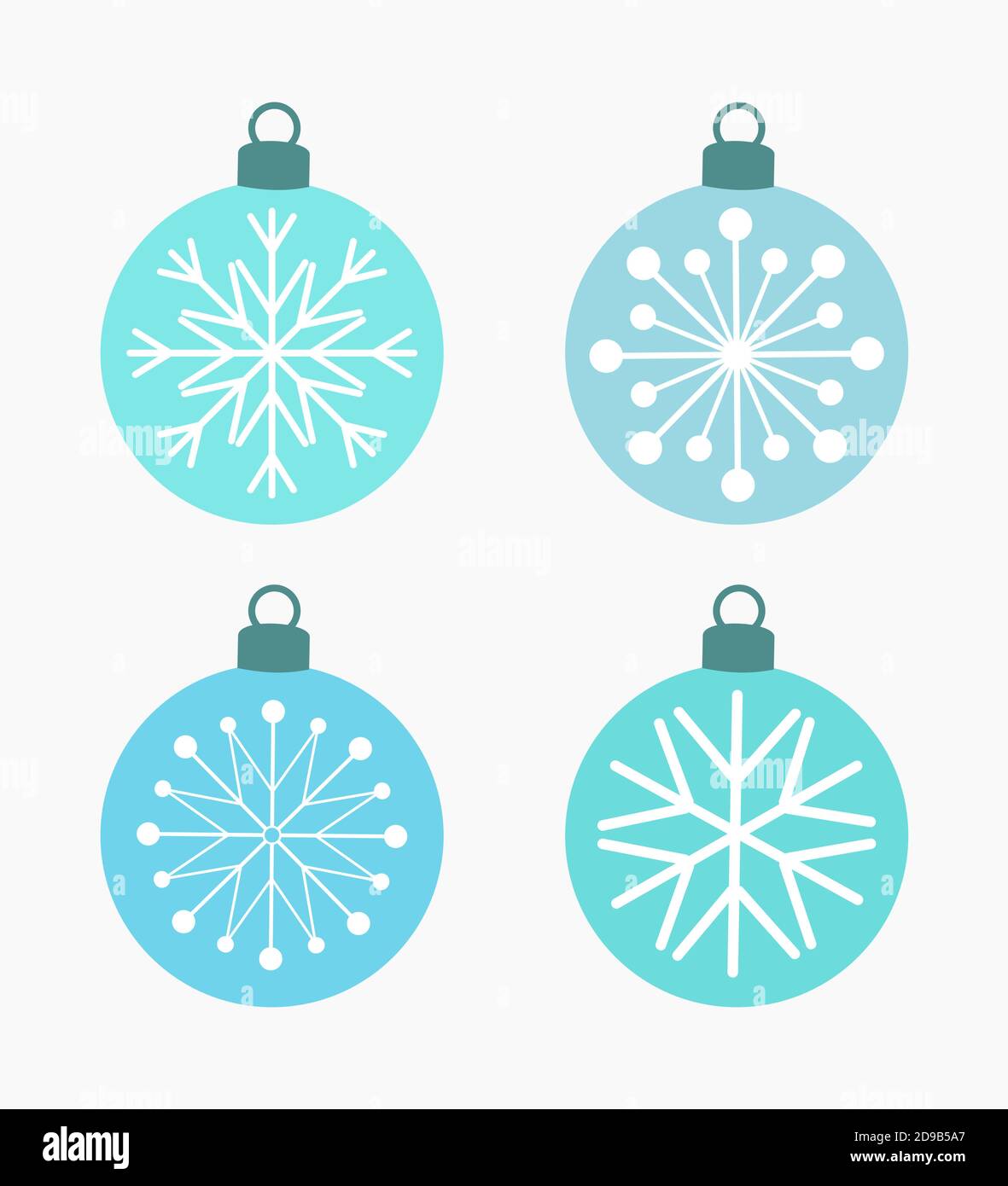 Winter snowflake baubles. Vector illustration Stock Vector Image & Art ...