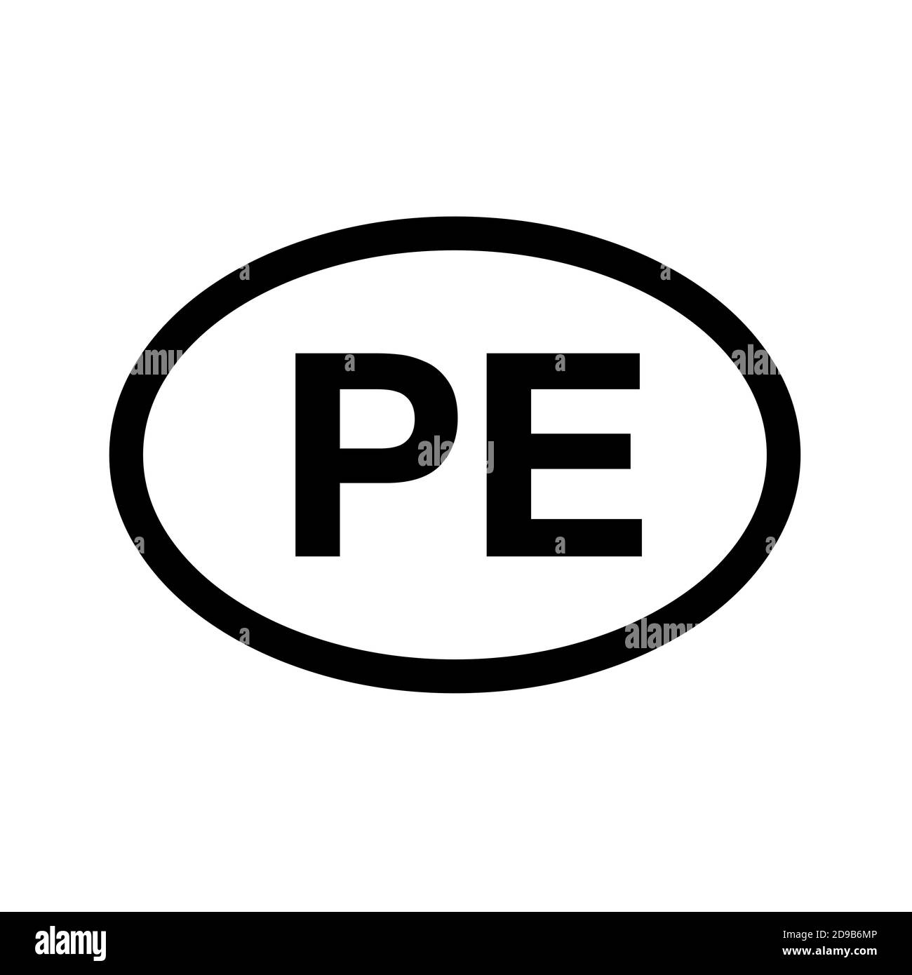 Country code vehicle registration Peru Stock Photo - Alamy