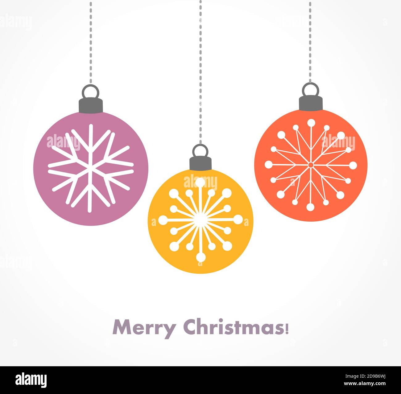 Christmas baubles ornaments. Vector illustration Stock Vector Image ...
