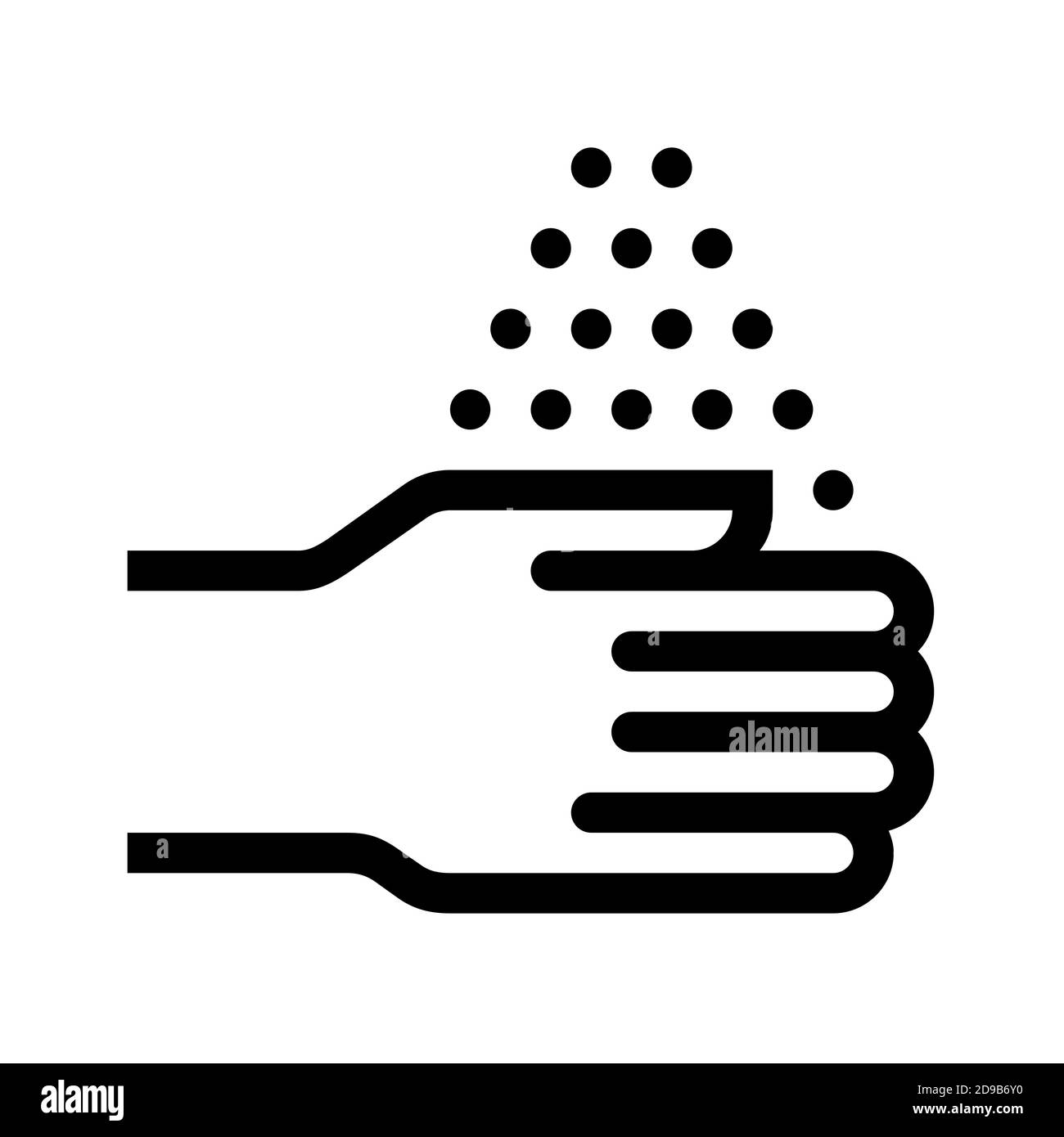 Washing hands symbol icon Stock Photo - Alamy