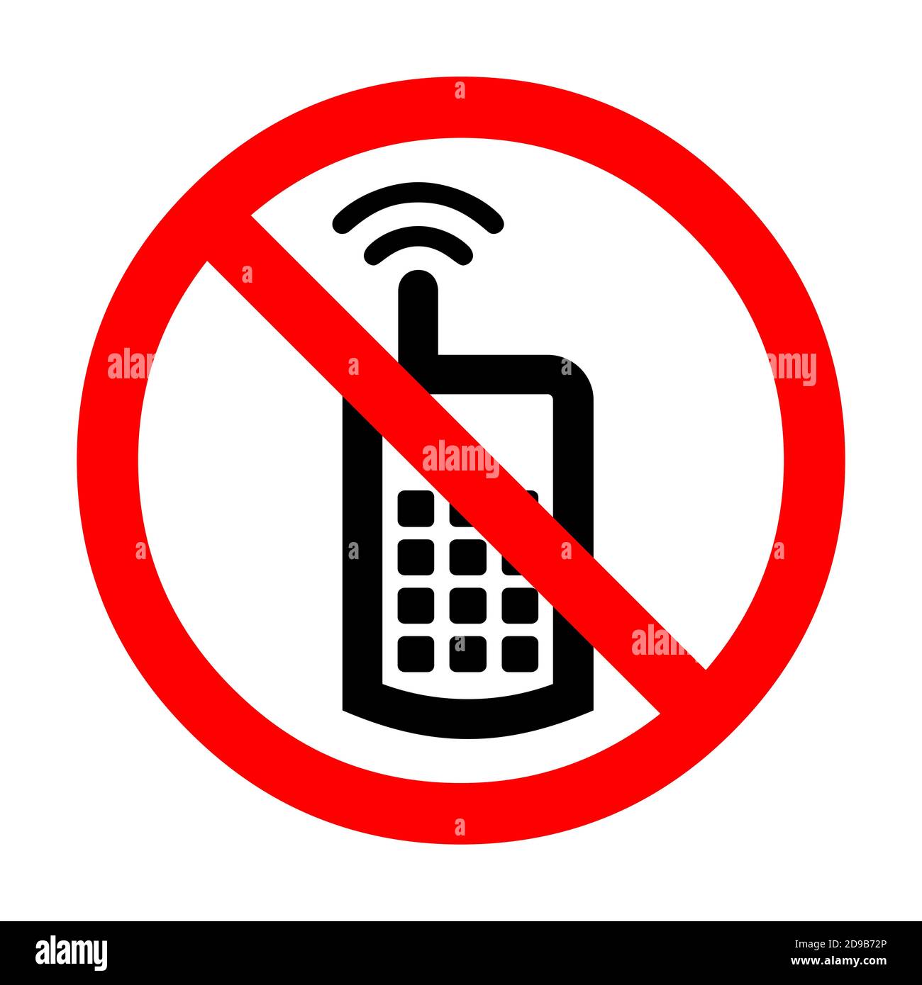 No cell phones symbol Stock Photo - Alamy