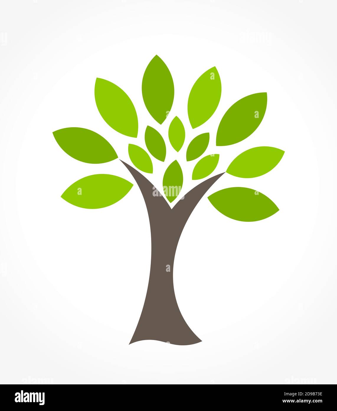 Green tree symbol. Vector illustration Stock Vector Image & Art - Alamy