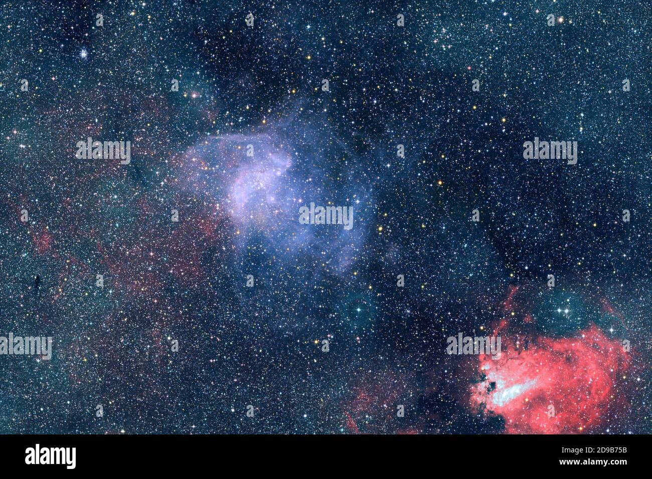 Outer space, cosmic landscape. Nebula. Elements of this image furnished ...