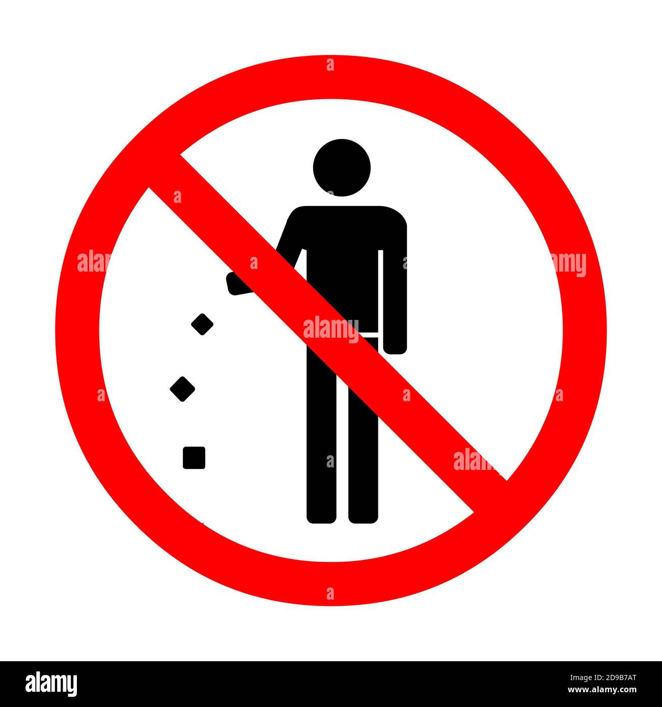 Do not litter sign Stock Photo - Alamy