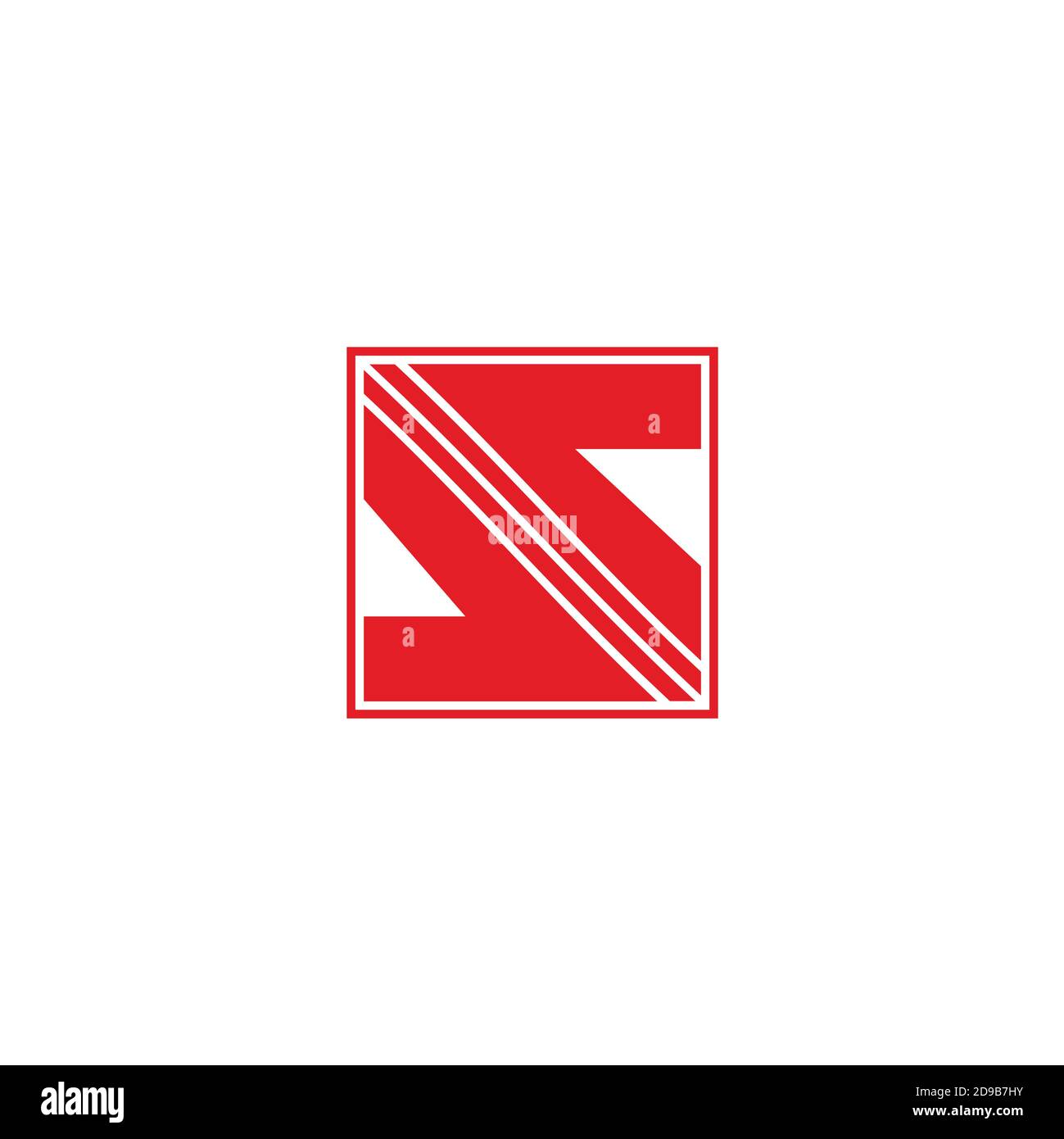 abstract letter s opposite square arrow logo vector Stock Vector Image ...