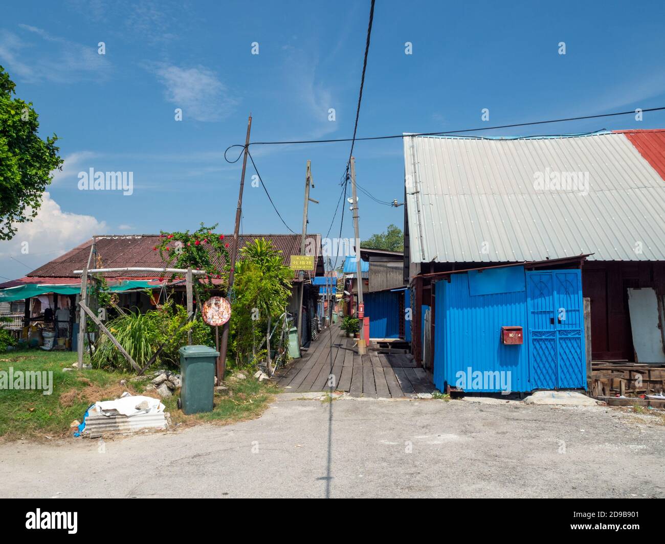 George Town, Penang Island, Malaysia [ Jetty pier in waterfront wharf ...