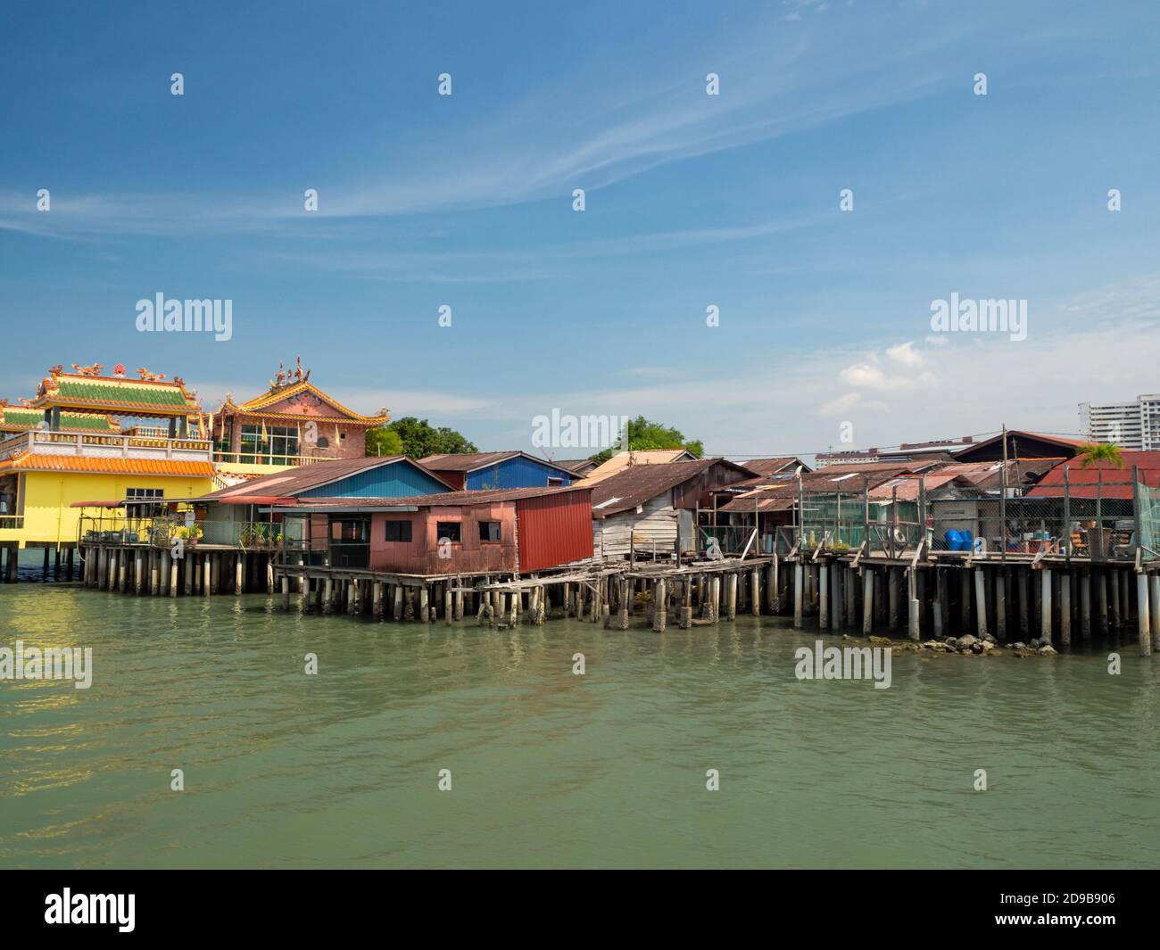 George Town, Penang Island, Malaysia [ Jetty pier in waterfront wharf ...