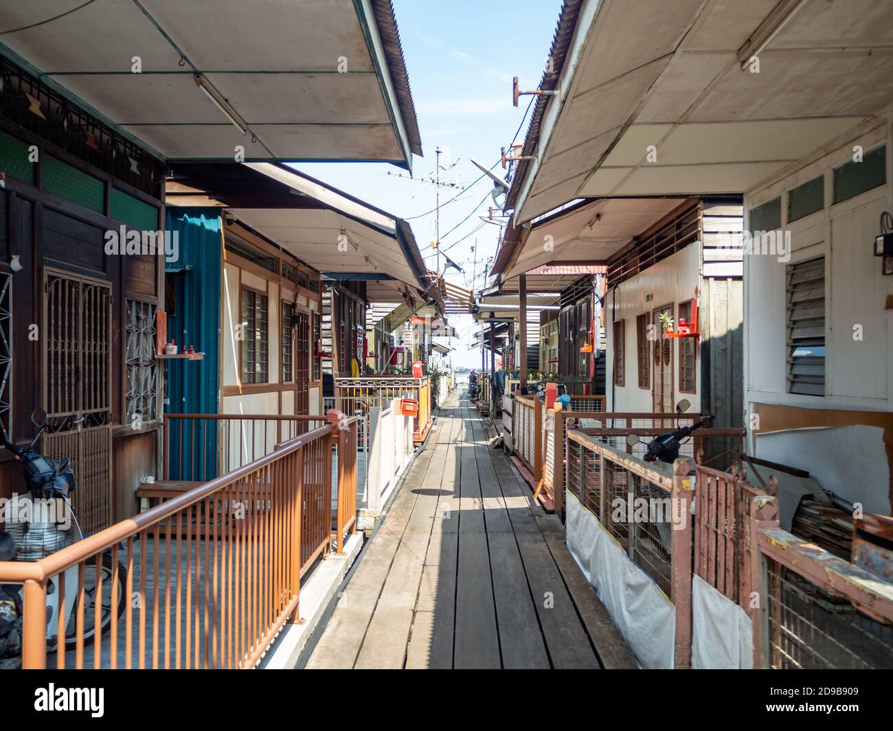 George Town, Penang Island, Malaysia [ Jetty pier in waterfront wharf ...