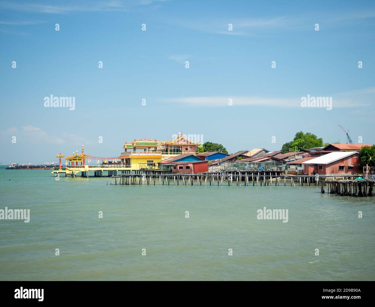 George Town, Penang Island, Malaysia [ Jetty pier in waterfront wharf ...