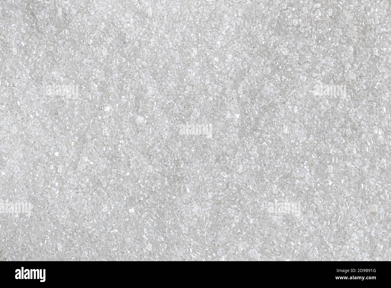 Texture of white sugar crystals close up Stock Photo - Alamy