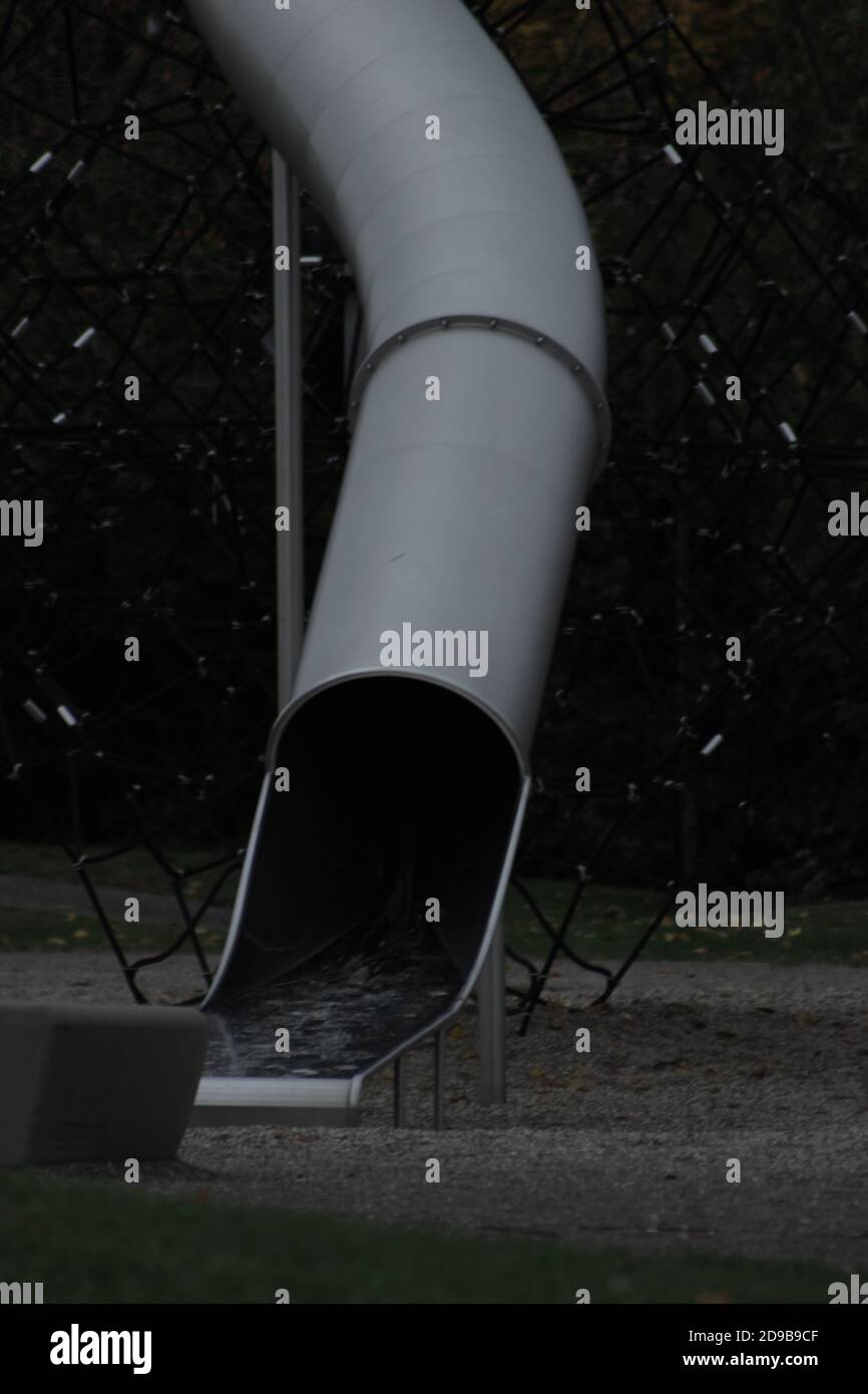 Urban slide, Park Stock Photo - Alamy