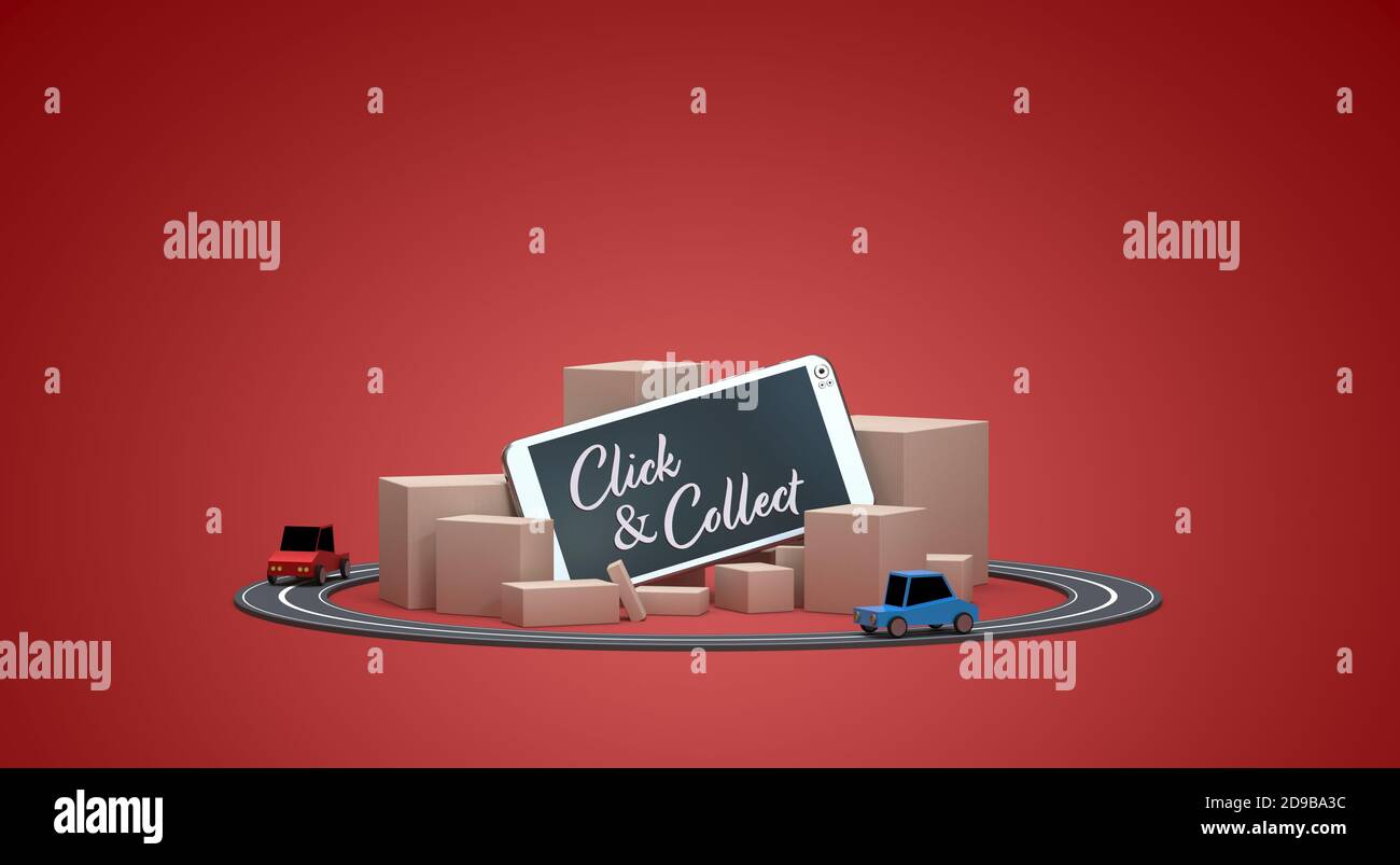 Smartphone click and collect hi-res stock photography and images - Alamy