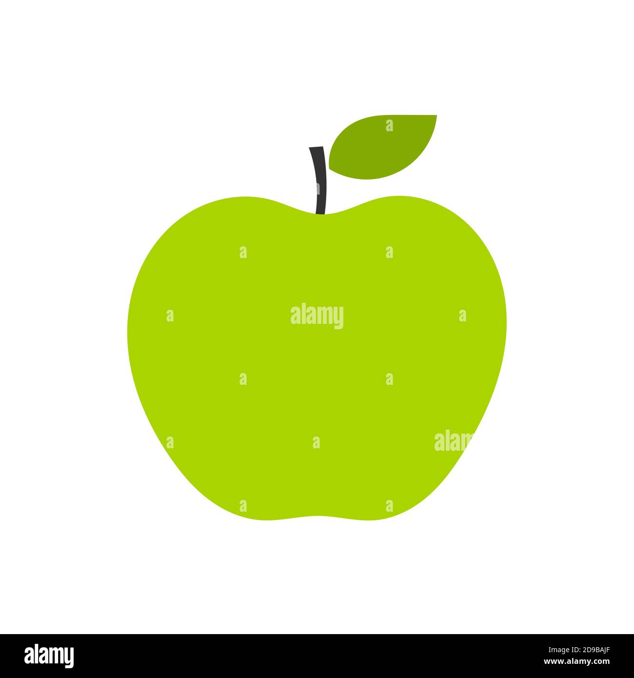 Green apple. Vector illustration Stock Vector Image & Art - Alamy
