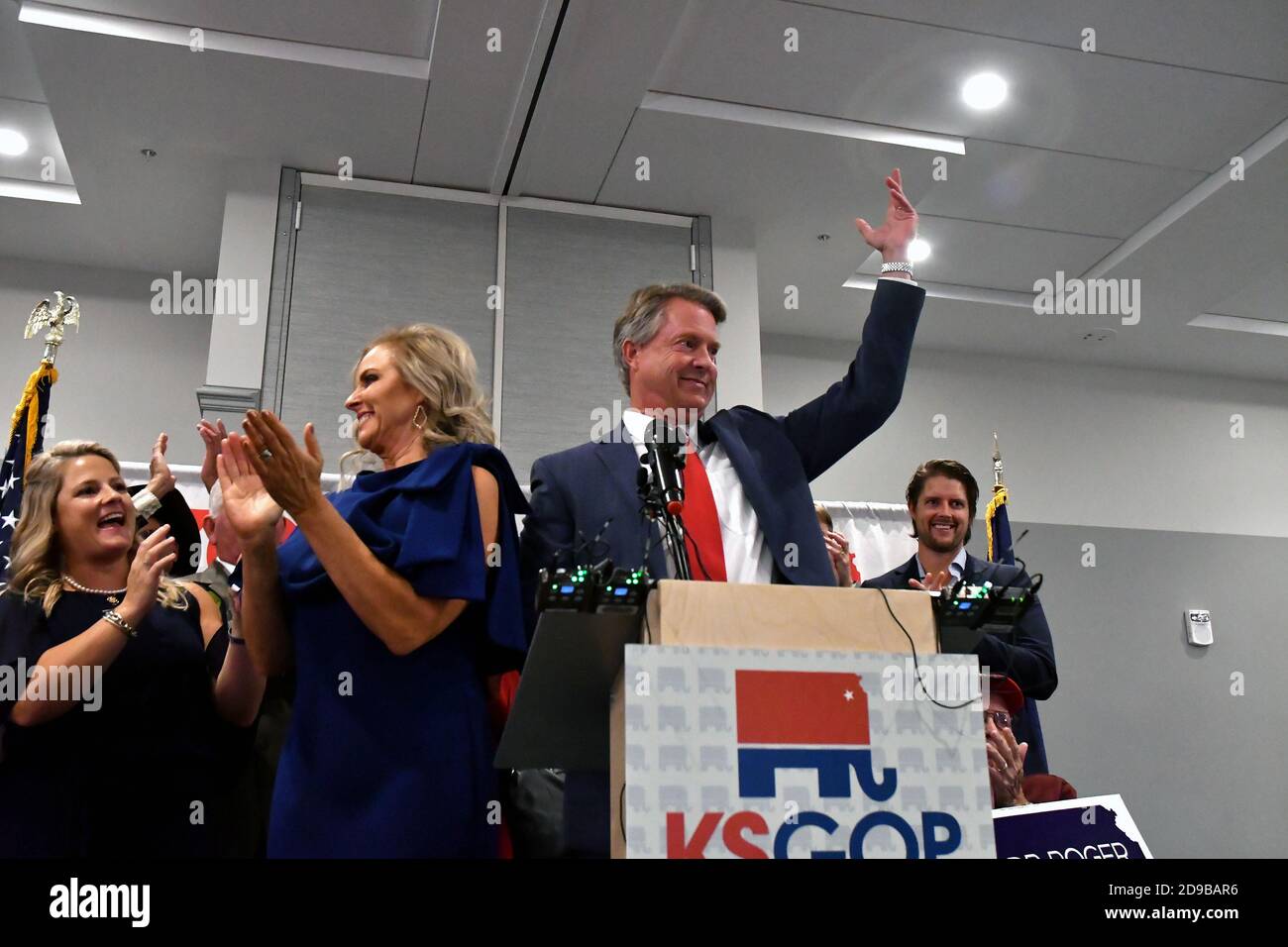 Topeka, Kansas, USA, November 3, 2020 Republican Congressman Dr. Roger ...