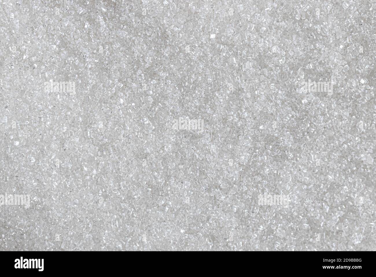 Texture of white sugar crystals close up Stock Photo - Alamy