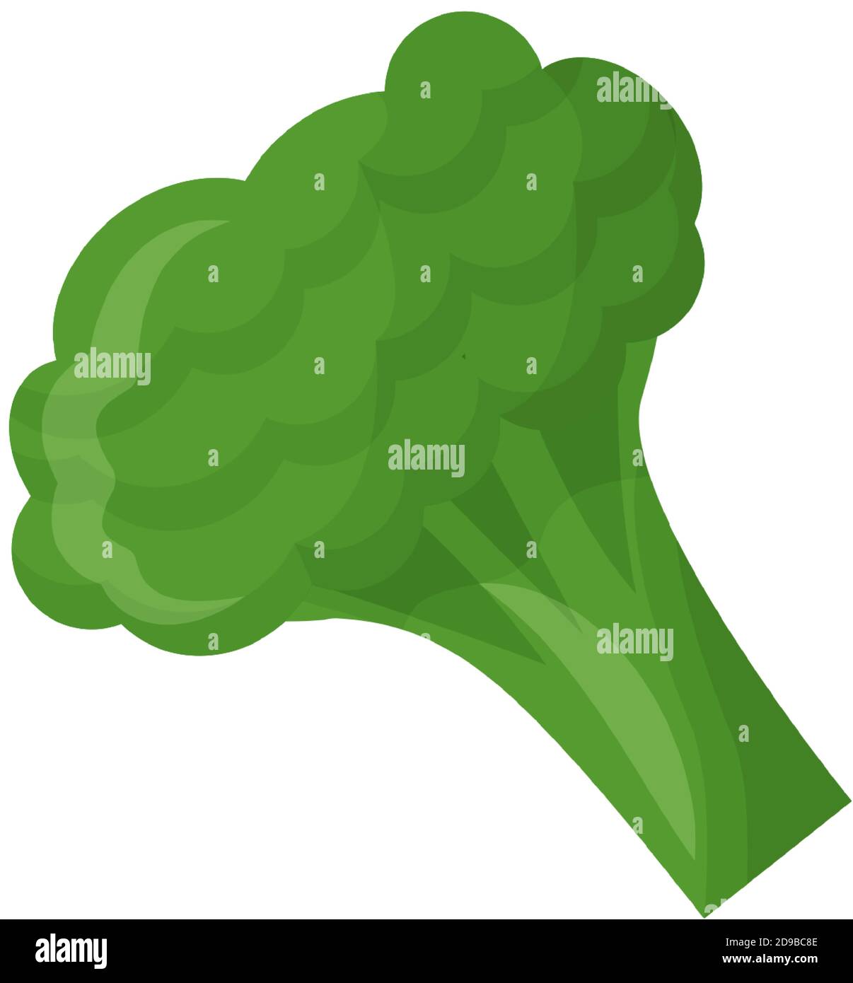 Broccoli cartoon flat vector illustration Stock Vector Image & Art - Alamy