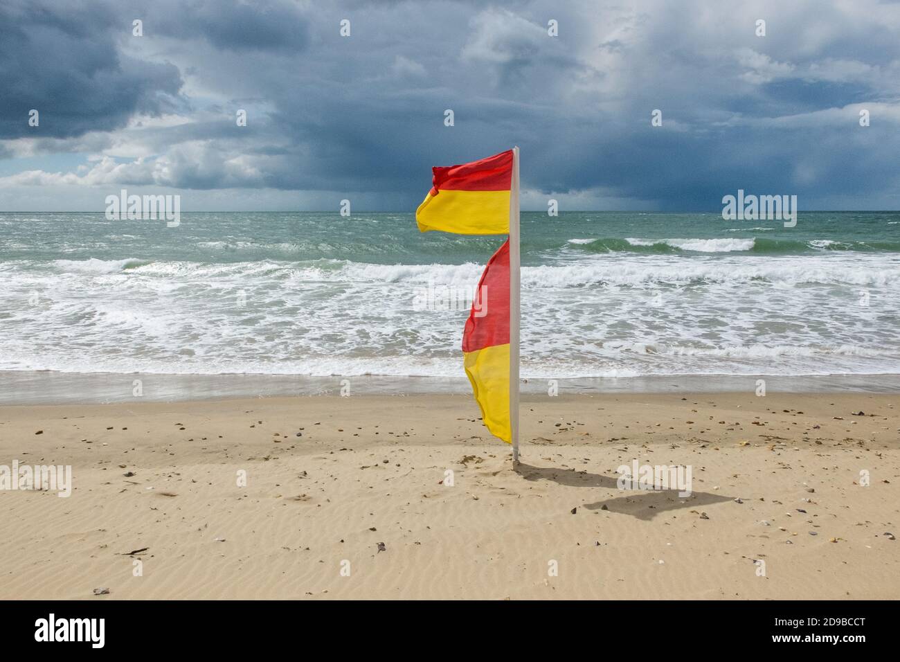 Royal National Lifeboat Institution RNLI lifeguard patrolled area ...