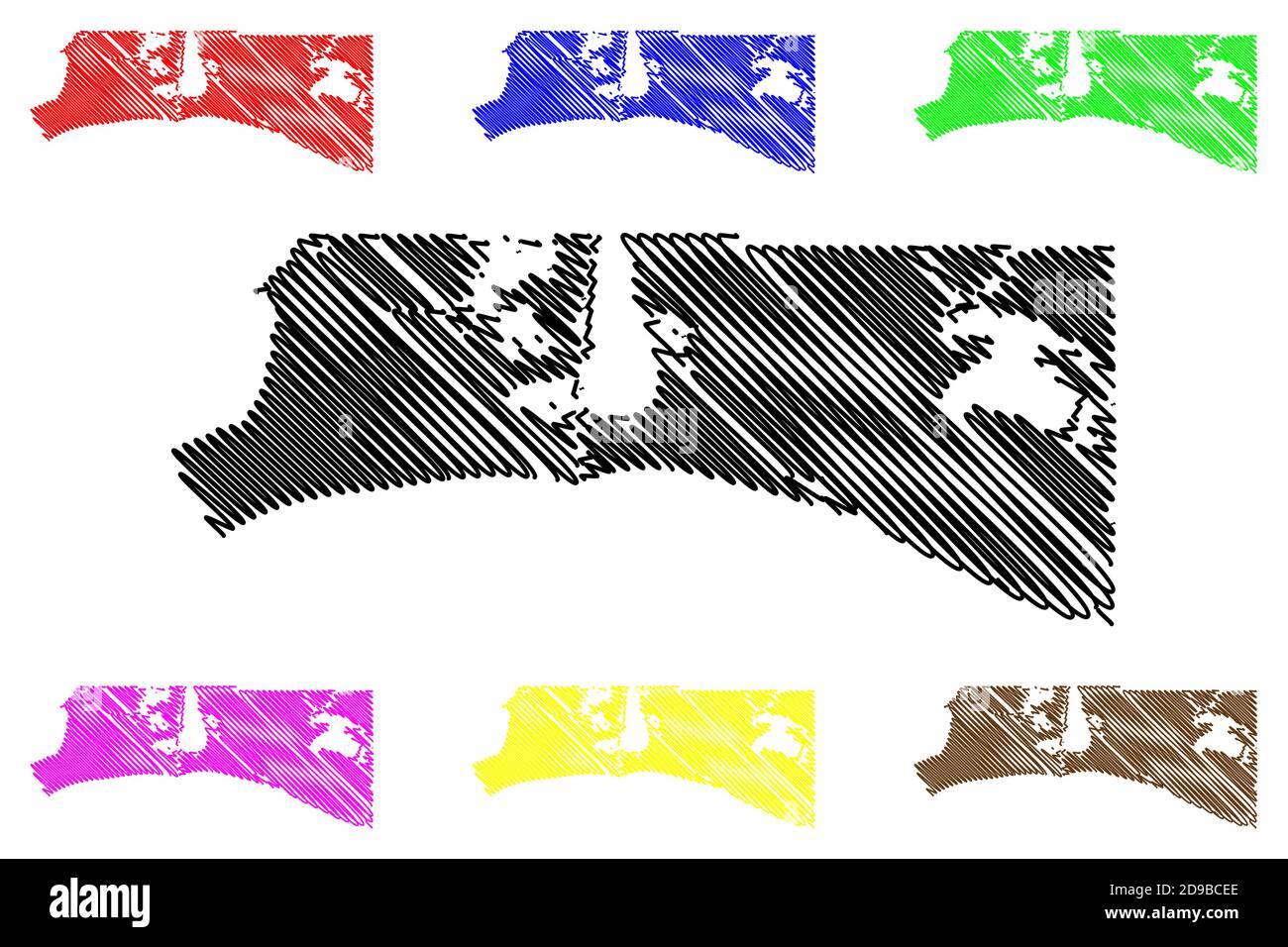 Cameron louisiana map Stock Vector Images - Alamy