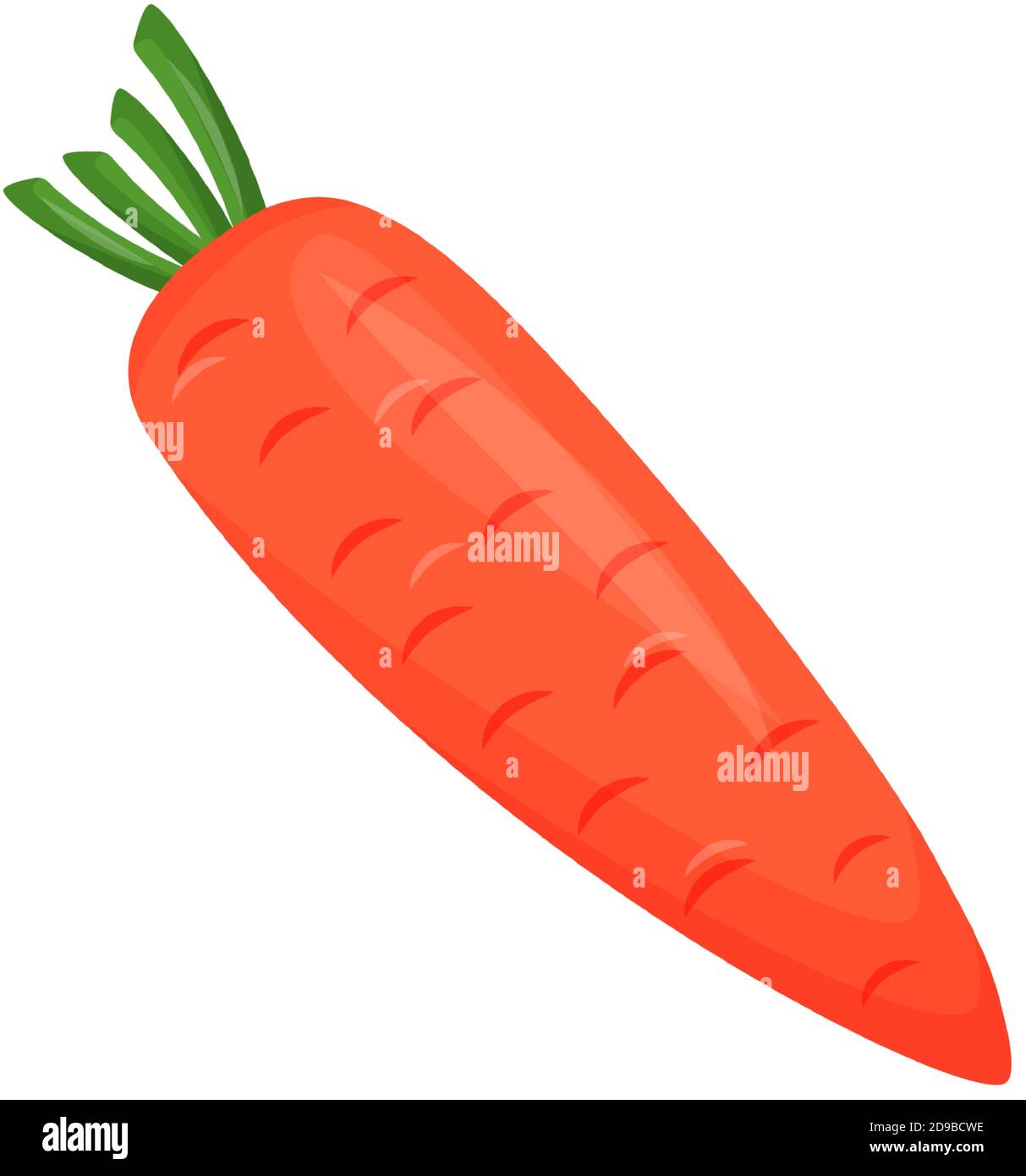 Carrot cartoon flat vector illustration Stock Vector Image & Art - Alamy