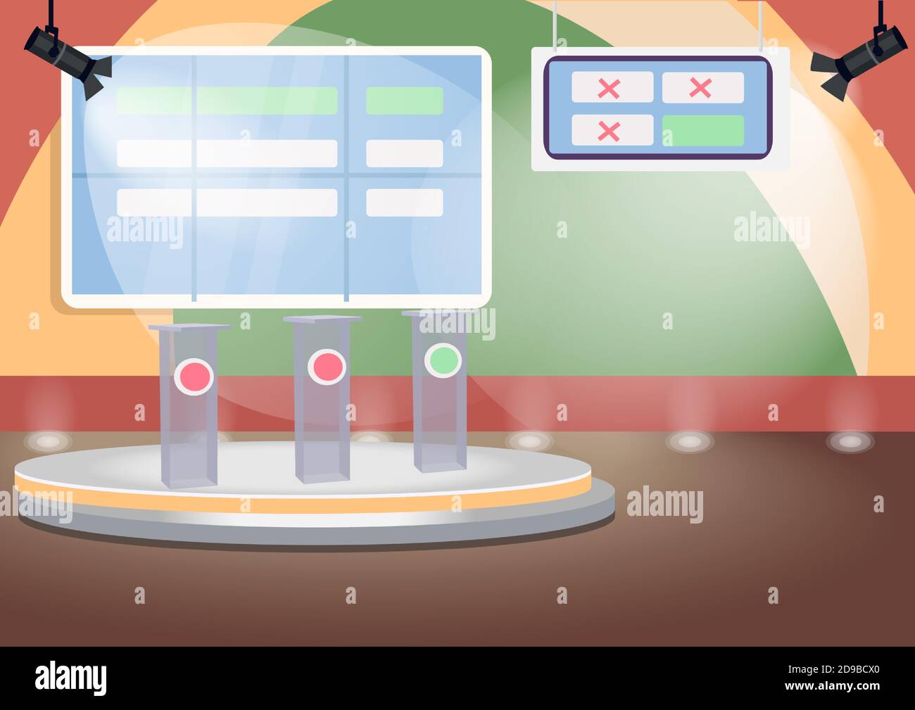 Quiz Show Backdrop Stock Vector Images - Alamy