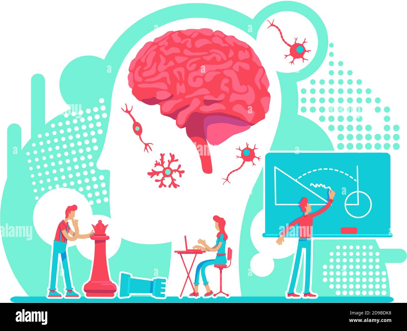 Neurology flat concept vector illustration Stock Vector Image & Art - Alamy