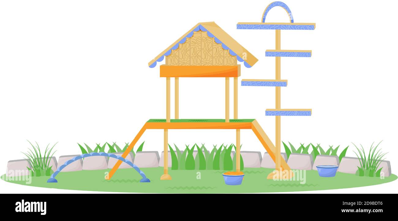 Playhouse cartoon flat vector illustration Stock Vector Image & Art - Alamy