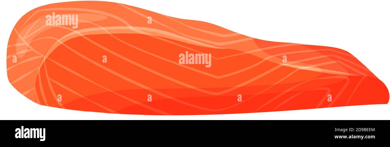 Salmon fillet cartoon vector illustration Stock Vector Image & Art - Alamy