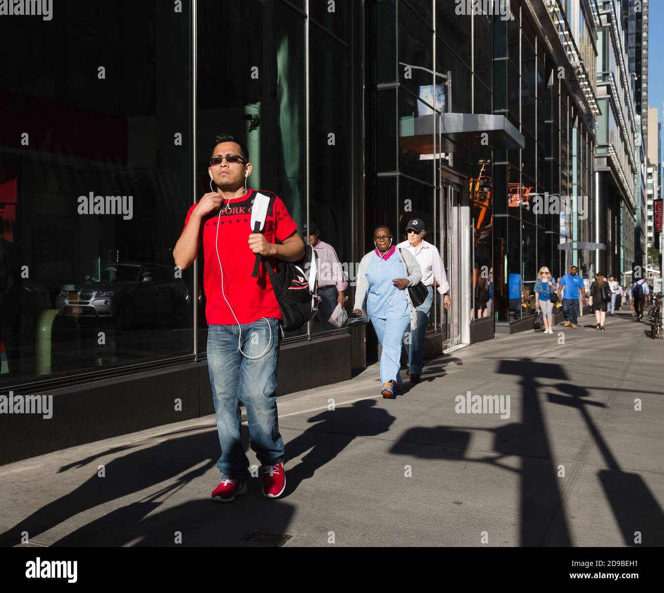 NEW YORK, USA - Sep 22, 2016: New York and New Yorkers. Early morning ...