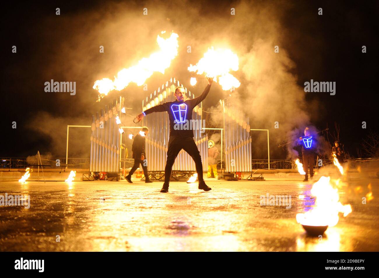 Fire breather circus hi-res stock photography and images - Alamy
