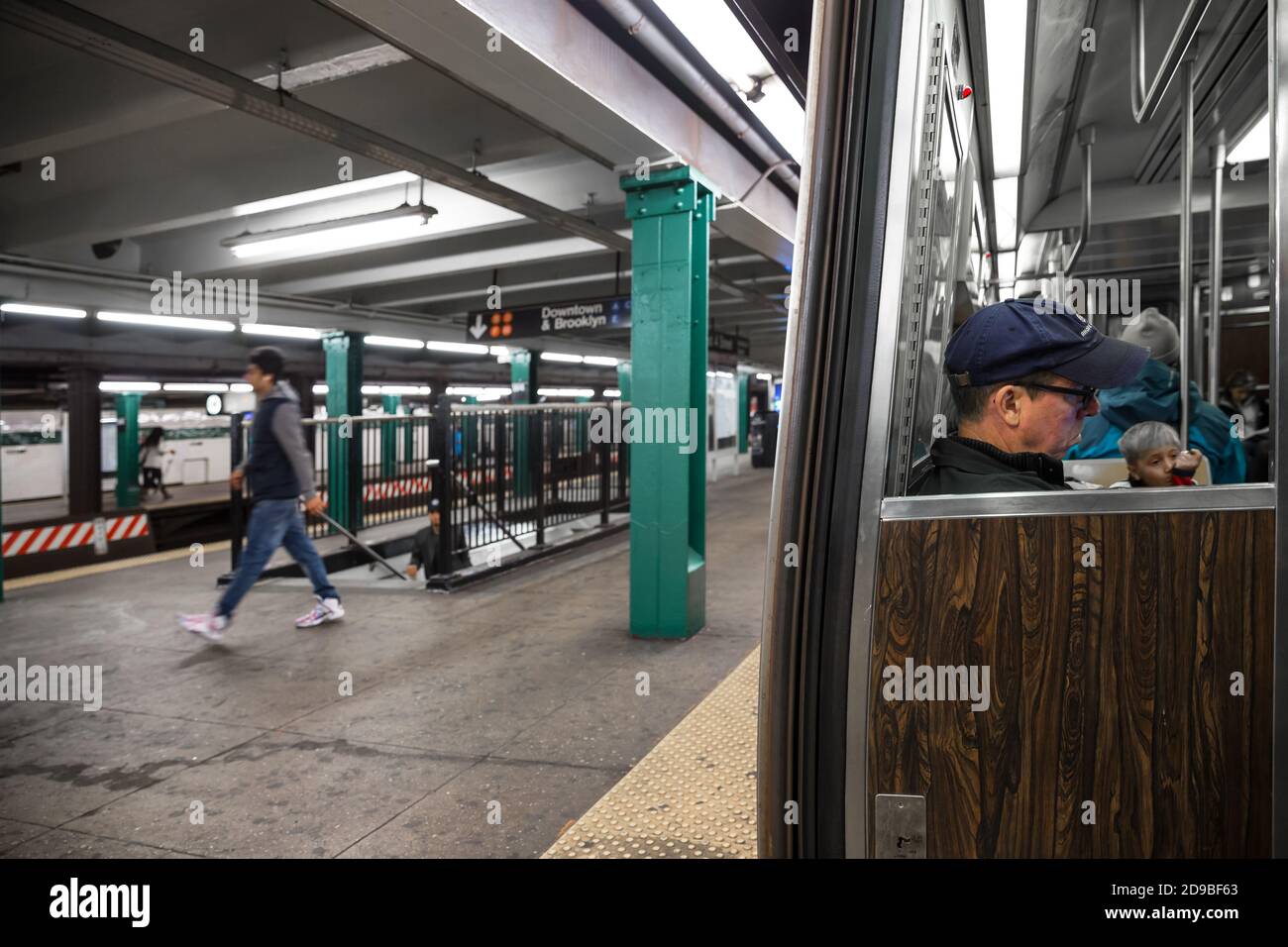 NEW YORK, USA - May 01, 2016: New York City Subway. NYC Subway is one ...
