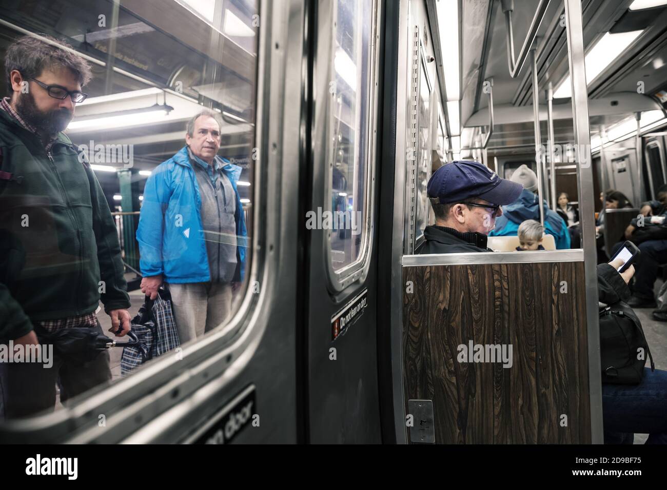 NEW YORK, USA - May 01, 2016: New York City Subway. NYC Subway is one ...