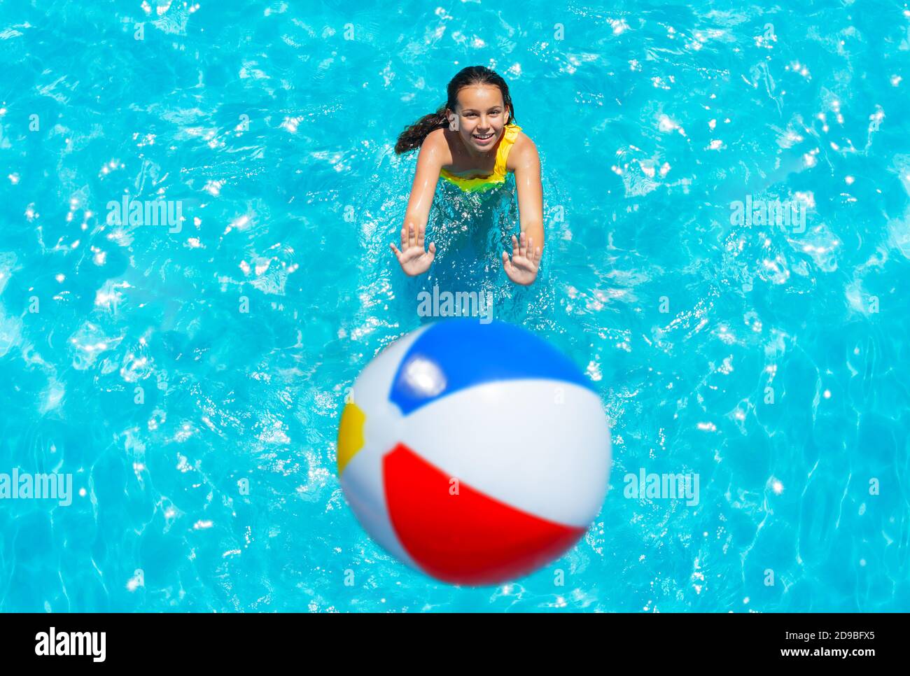 Pool inflatable above hi-res stock photography and images - Alamy
