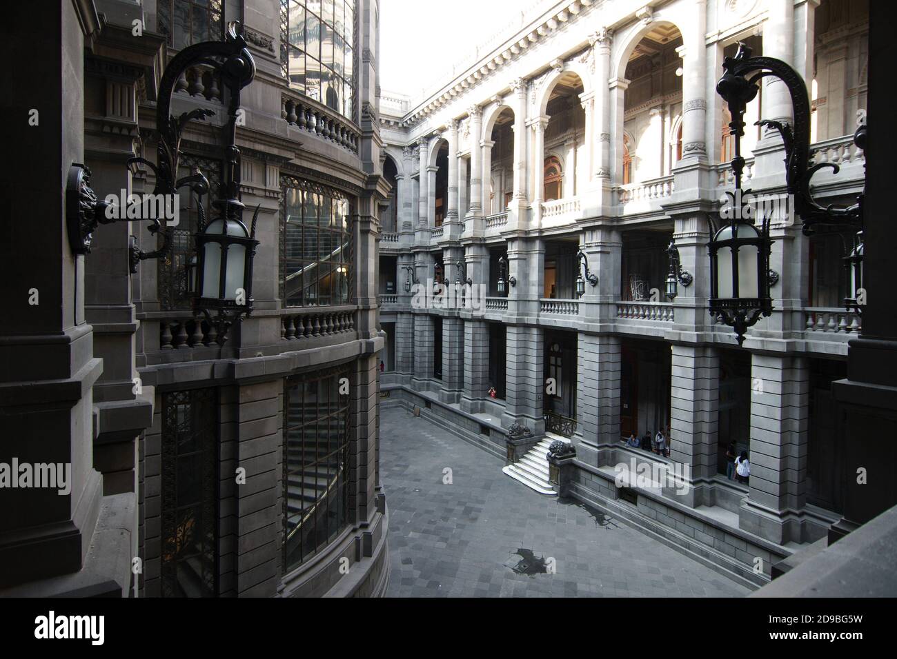 Mexico City, Mexico - 2020: View of an interior patio at Museo Nacional ...