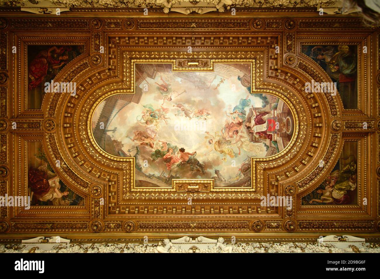 Mexico City, Mexico - 2020: Mural on a ceiling at Museo Nacional de ...