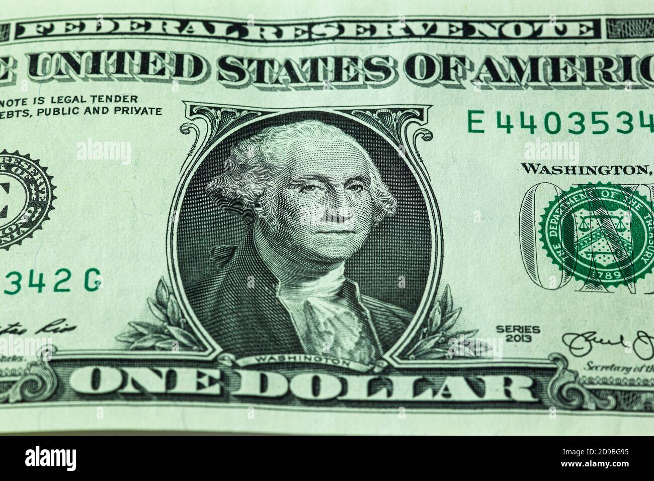 One dollar bill detail hi-res stock photography and images - Alamy