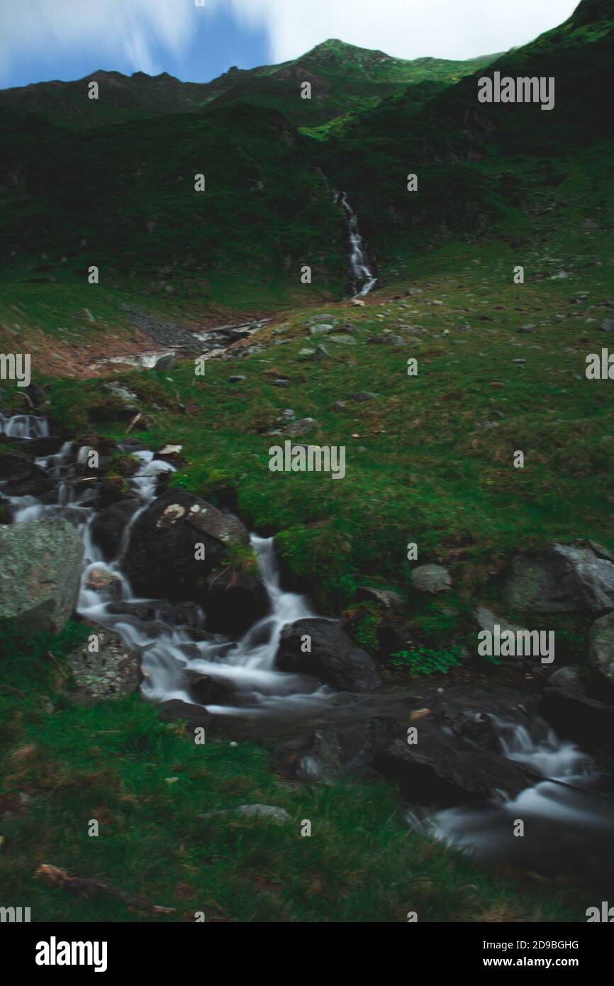 Strong water stream falling down hi-res stock photography and images ...